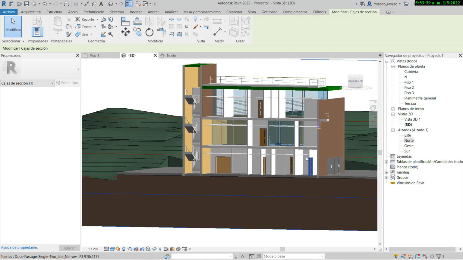 Vistas 3D Section Box, Opciones Visuales – IBIM